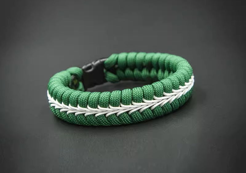 Paracord Woven Survival Bracelet: Outdoor Basketball Cool – GizModern
