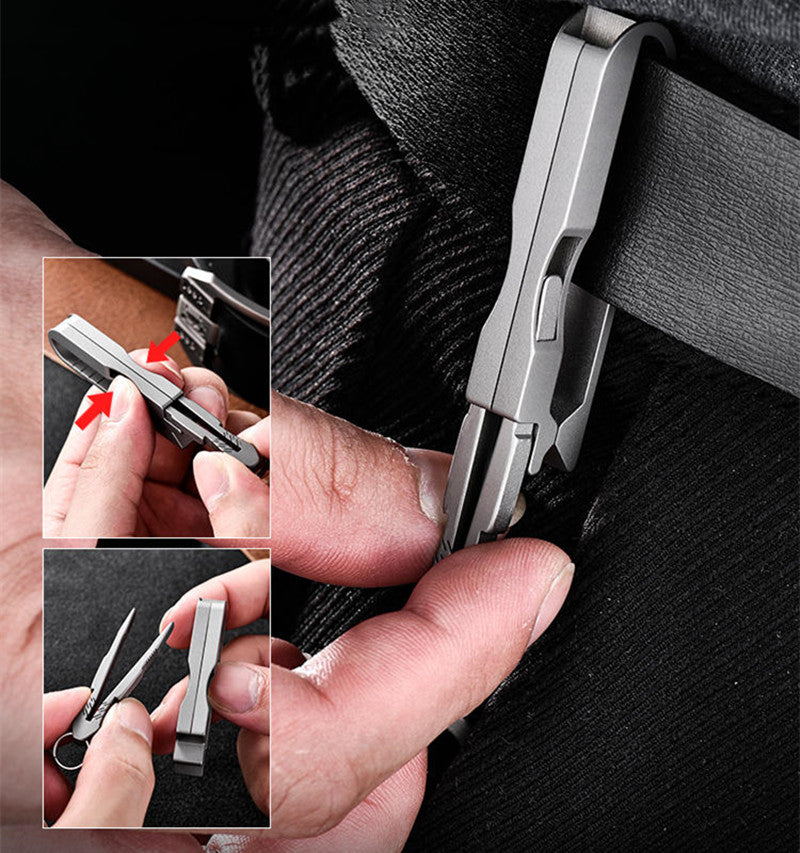 Titanium Alloy EDC Car Keychain – GizModern