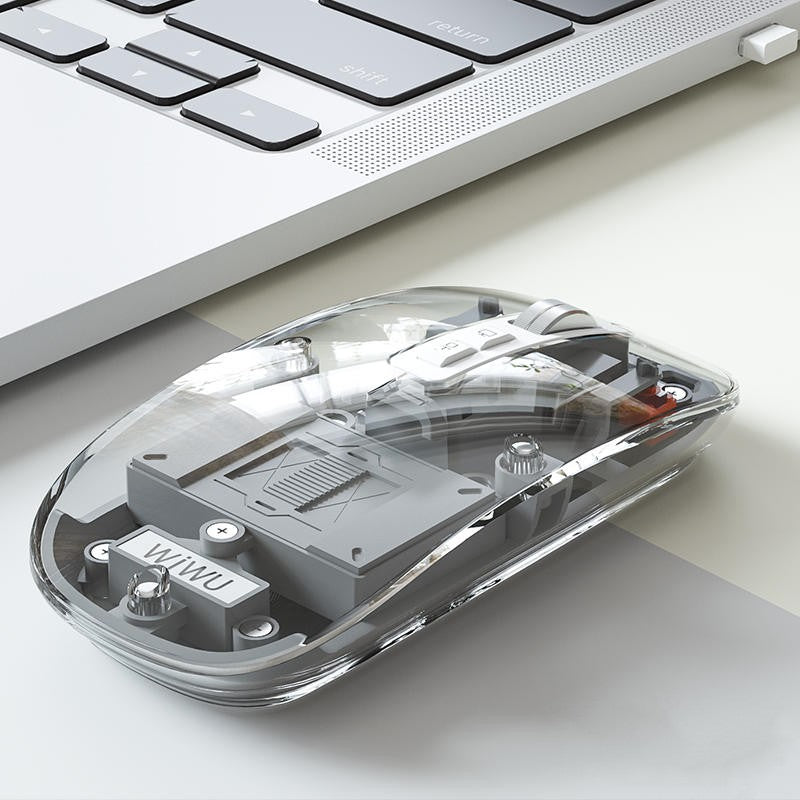 Transparent Wireless Silent Bluetooth Mouse – GizModern
