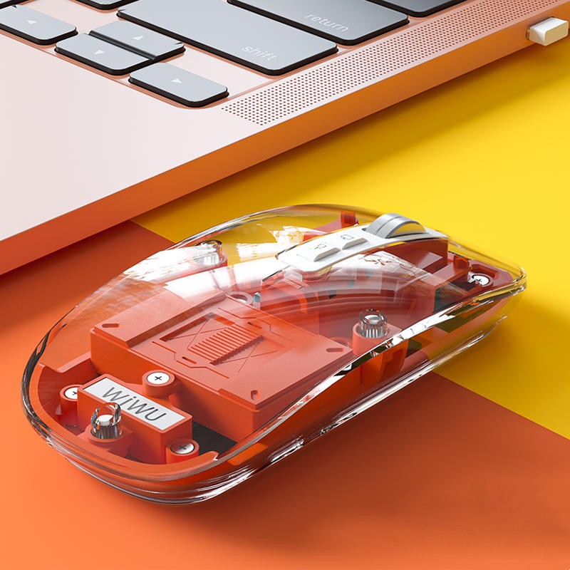 Transparent Wireless Silent Bluetooth Mouse – GizModern