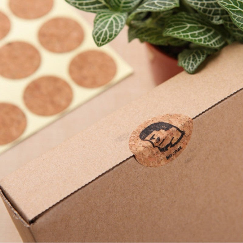 Wooden Self-Adhesive Sticker Labels With Writable Surface – GizModern