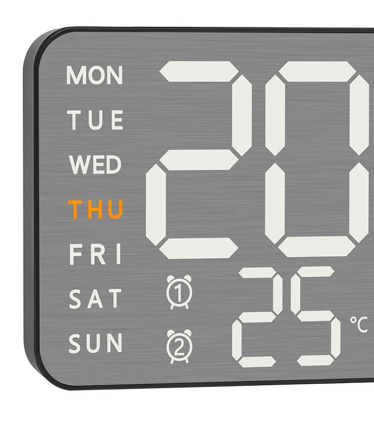 Brushed Metal LED Glow Clock – Minimalist Magic That Wakes Your Room ...