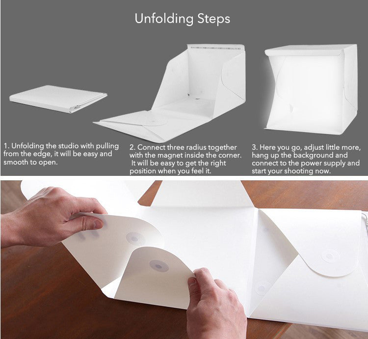 The Most Affordable Portable & Foldable LED Lightbox Studio – GizModern