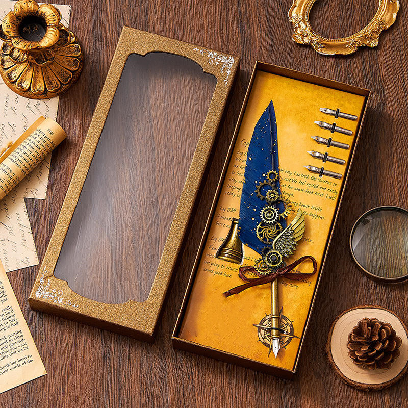 Vintage Mechanical Feather Pen – GizModern