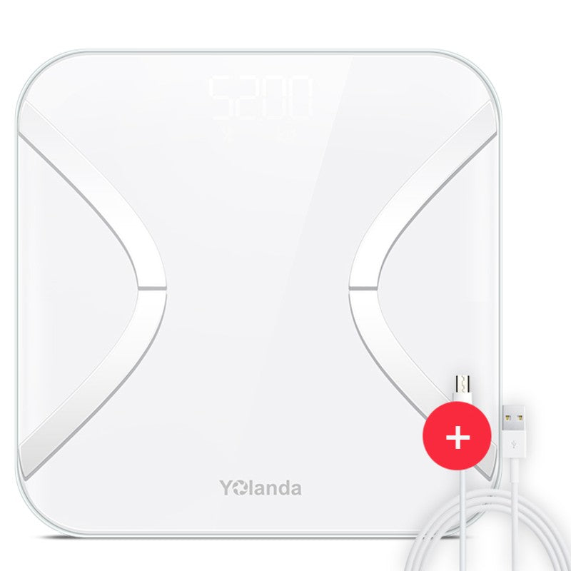 Rechargeable Smart Bluetooth Digital Body Fat Scale, with Multi-index ...