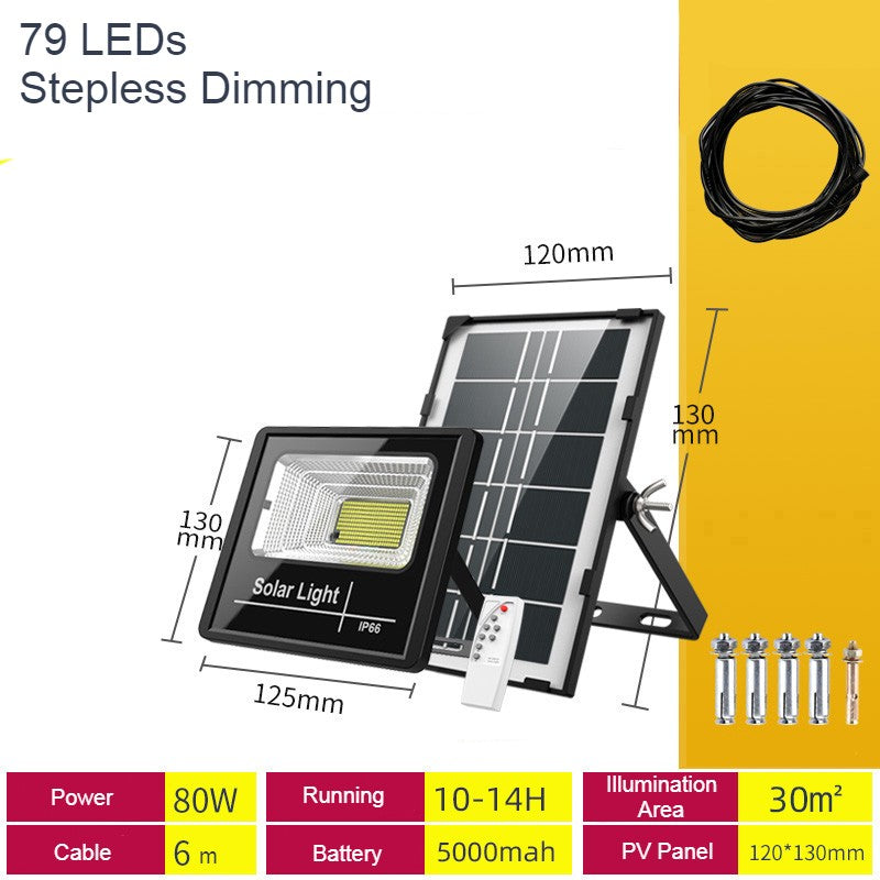 Outdoor Solar Light, with Remote Control, 7 Modes & IP66 Waterproof, f ...