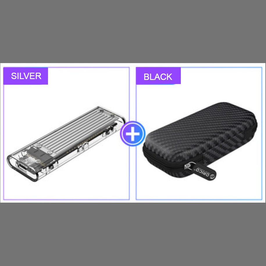 Transparent Portable SSD Enclosure, with Storage Bag, Simple Installat ...