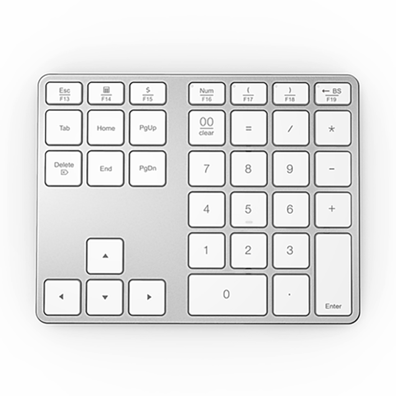 Bluetooth Wireless 34-Keys Numeric Keypad, for Macbook, Windows Laptop ...