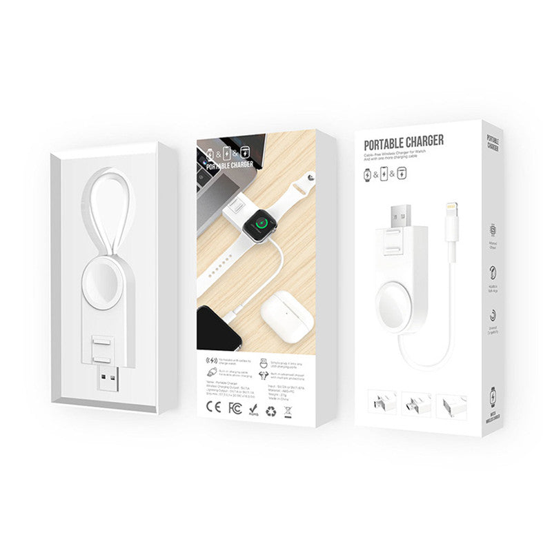 Portable Mini Charger, with Wireless Charging Module, for iWatch, iPho ...