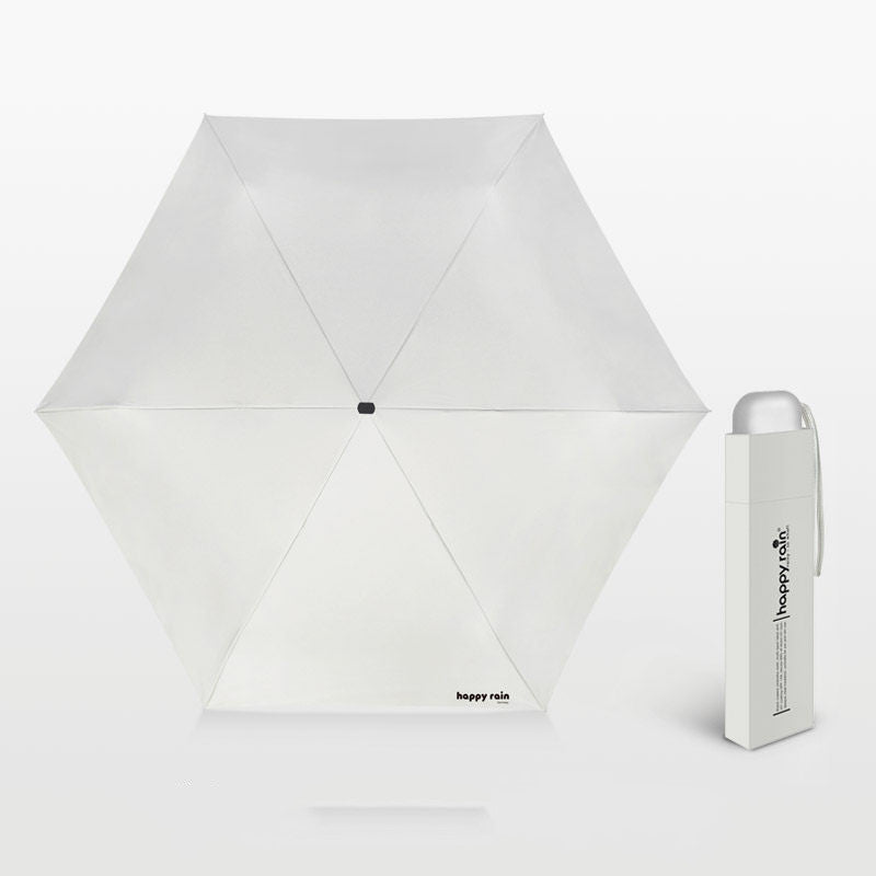 Mini Slim Automatic UV Umbrella, with 6 Ribs & 99% UV Block, for Sunny ...