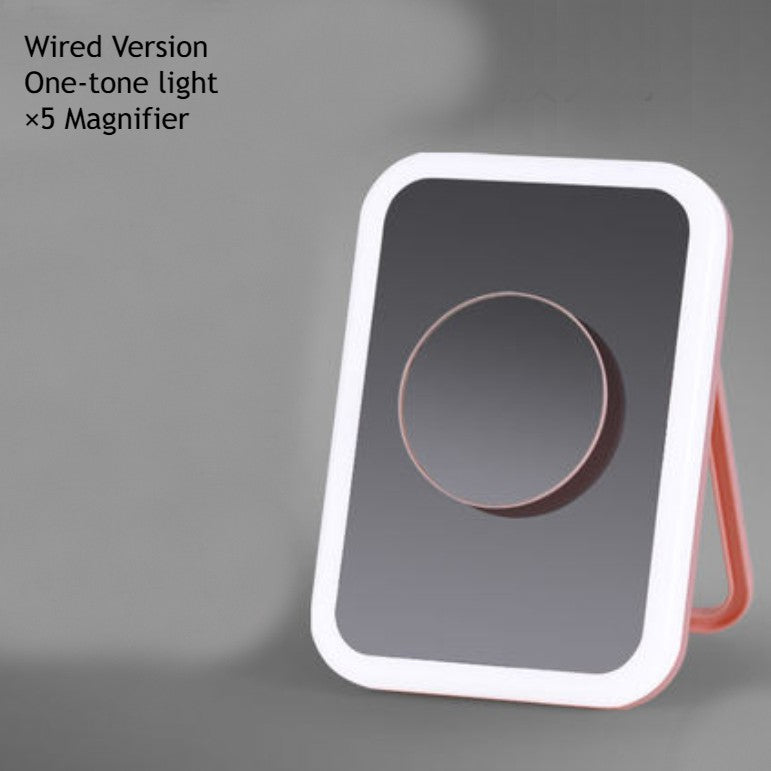 LED Makeup Mirror, with Adjustable Tricolor Lighting, Detachable 5X Ma ...