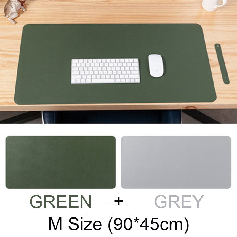 Double-sided Large Waterproof PU Leather Desk Mat, for Office and Home ...