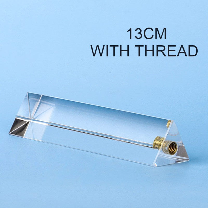 Optical Glass Triangular Prism, with 3cm Sides for Physics Teaching, L ...