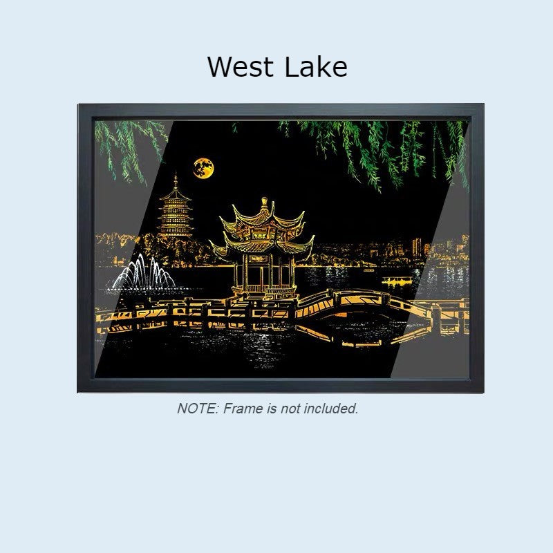 Creative Scratch Art City Night View, for Kids, Adult, DIY, Decoration ...