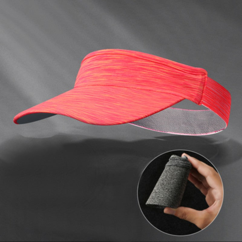 Foldable Portable Summer Visor Hat, with Breathable Material & Silicon ...