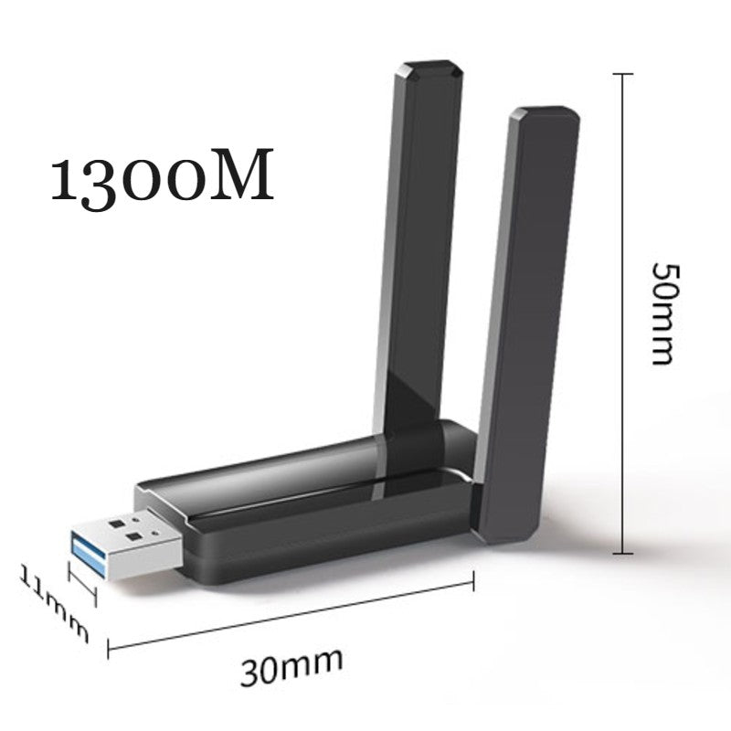 Wireless USB Wi-Fi Adapter with External High Gain Antenna, Plug-and-P ...