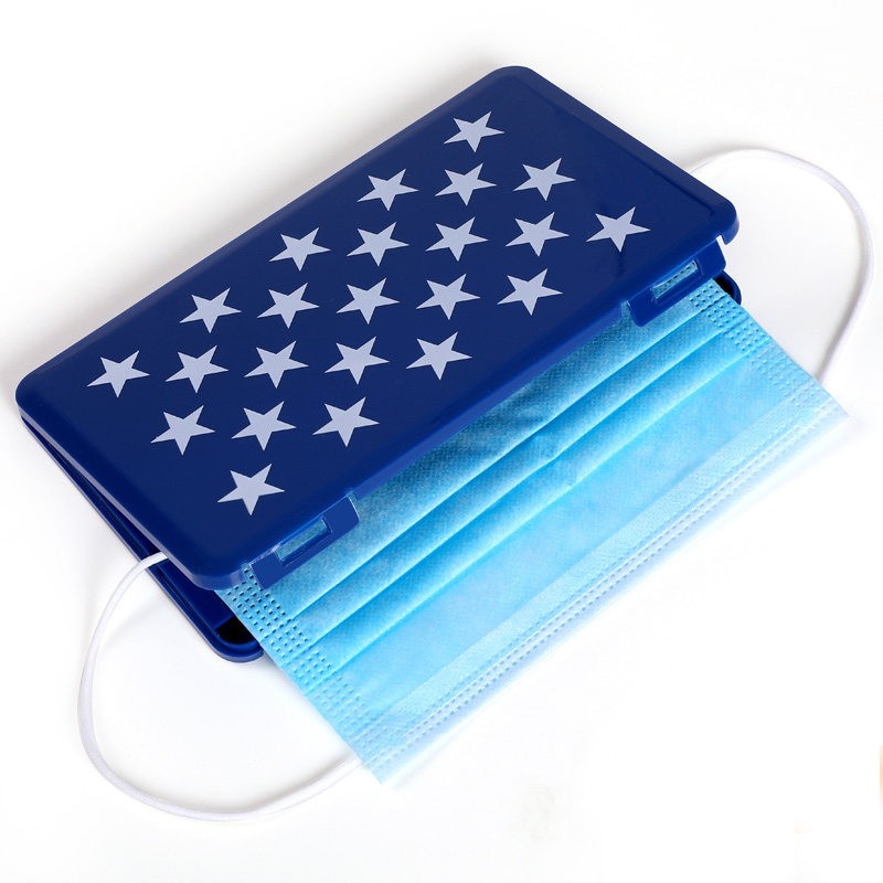 Portable Face Mask Storage Case, for Reusable/Disposable Masks, Receip ...