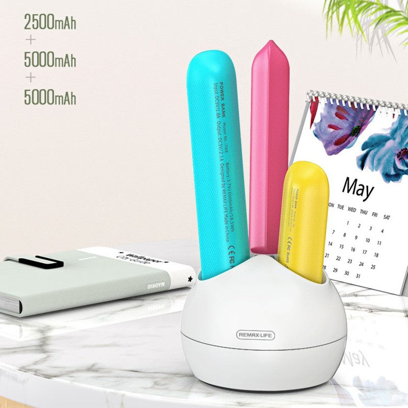 3-Pack Portable Powerbank Set, with 1* 2500mAh & 2* 5000mAh, Charging ...
