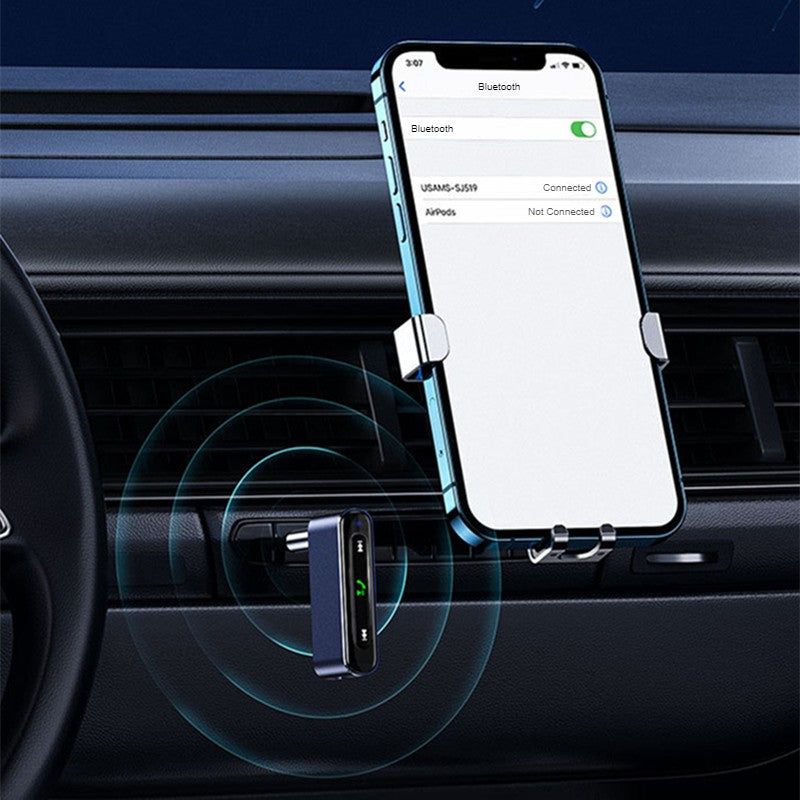 Wireless Bluetooth5.0 Car Audio Receiver, with Built-in Mic, for Hands ...
