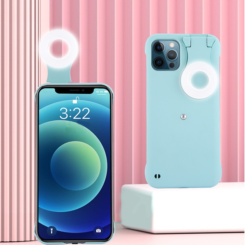 Light-up Selfie Phone Case, with LED Ring Light & Dust Plug, for Tikto ...