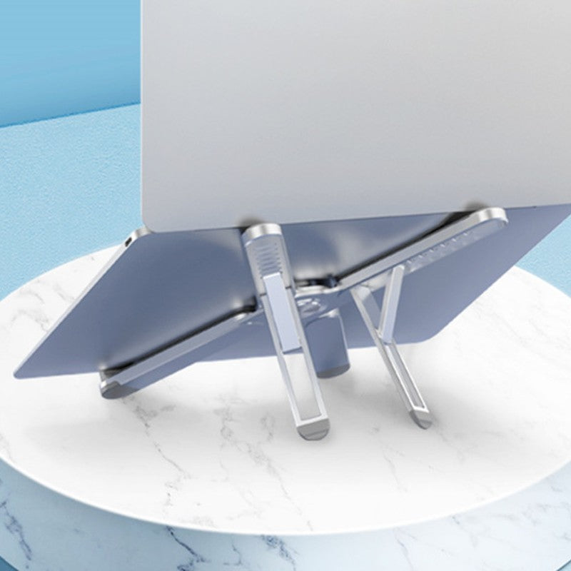 Portable Collapsible Aluminum Laptop Stand, with Adjustable Height, fo ...