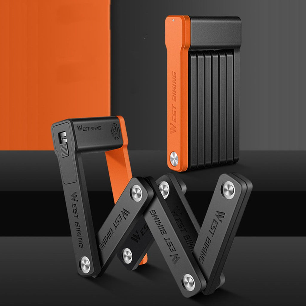 Portable Foldable Tough Bicycle Lock, with Segmented Design, for BIkes ...