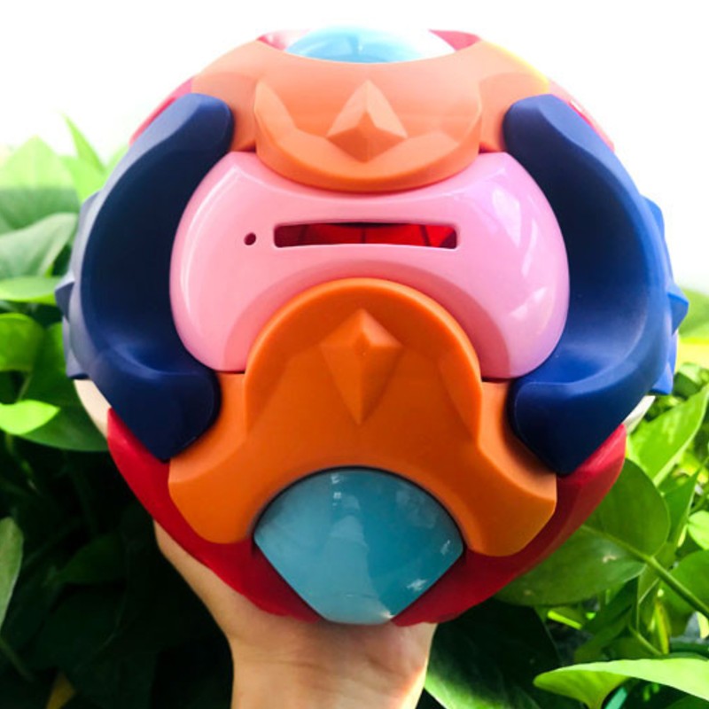 2-in-1 DIY 3D Jigsaw Toy Puzzle Assembled Ball & Piggy Bank, for Early ...
