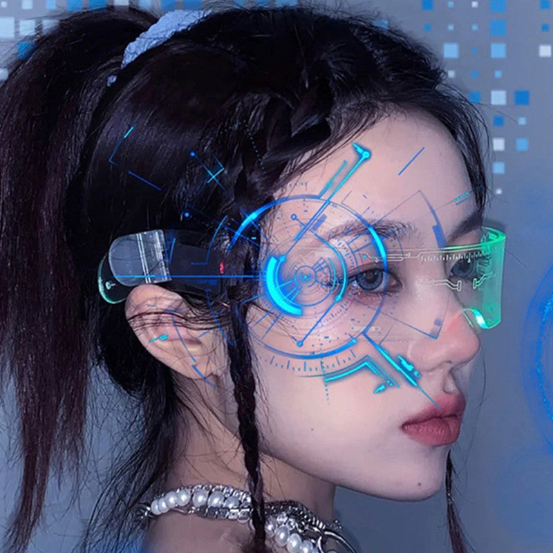 LED Glowing Decorative Glasses, with Future Technology Sense, for Part ...