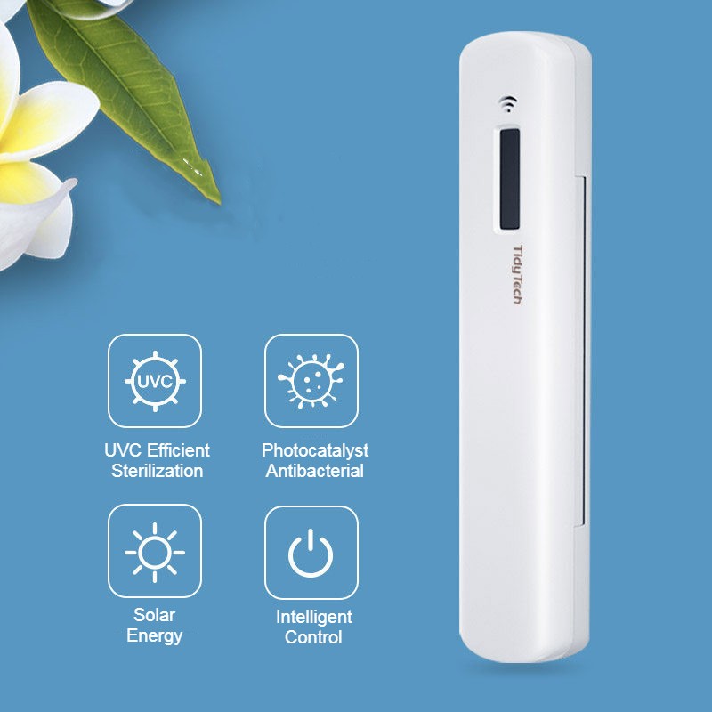 Portable UV Sterilization Toothbrush Case, Powered by Solar Energy, wi ...