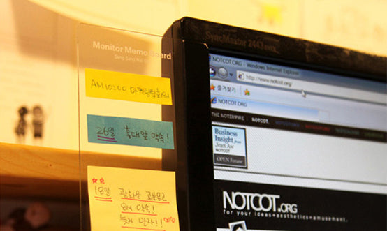 The Computer Monitor Message Board & Desk Organizer for a Clutter-Free ...