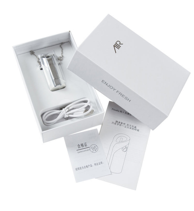 Portable Wearable Negative Ion Air Purifier Necklace with Light Weight ...
