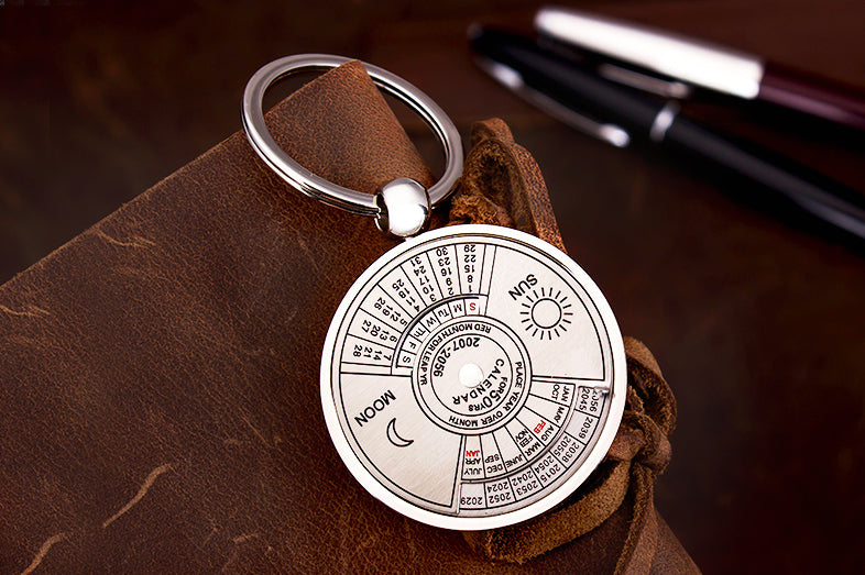 Unique Perpetual Calendar Keychain, with 50 Years (2007-2056) Calendar ...
