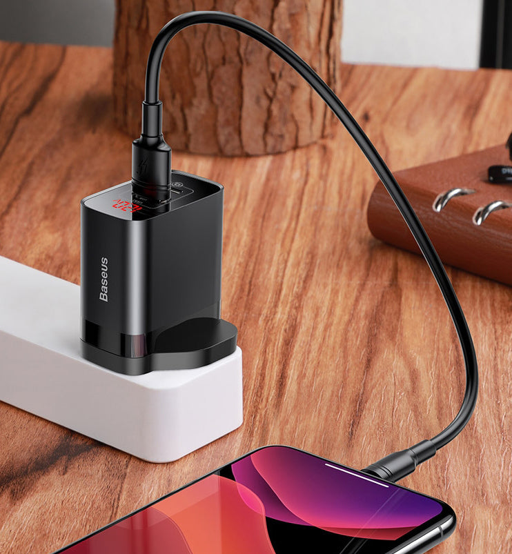 Mirror Digital Quick Charge Wall Charger with 18W Power Delivery & USB ...