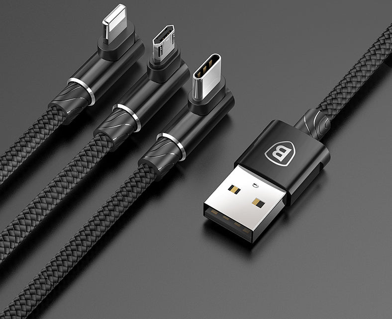 3-headed L-shaped Cable to Have All Your Devices Covered – GizModern