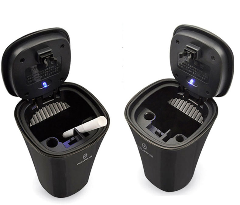 Solar-powered Smokeless Car Ashtray & Cup Holder - Perfect Addition to ...