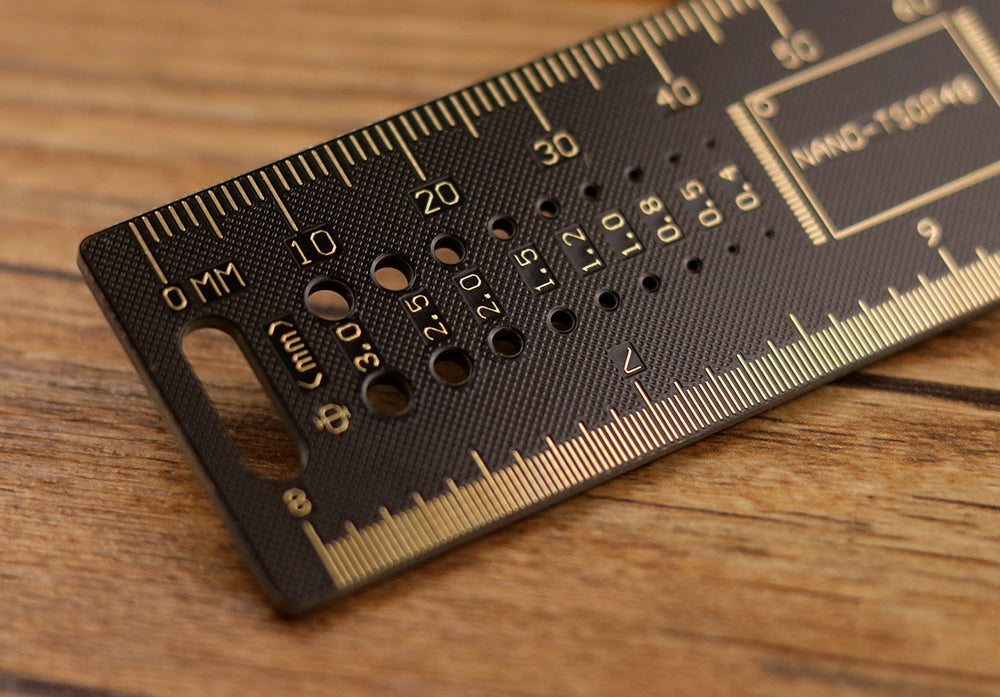 Multifunctional 25cm PCB Ruler with Reference Protractor, Resistor, Ca ...