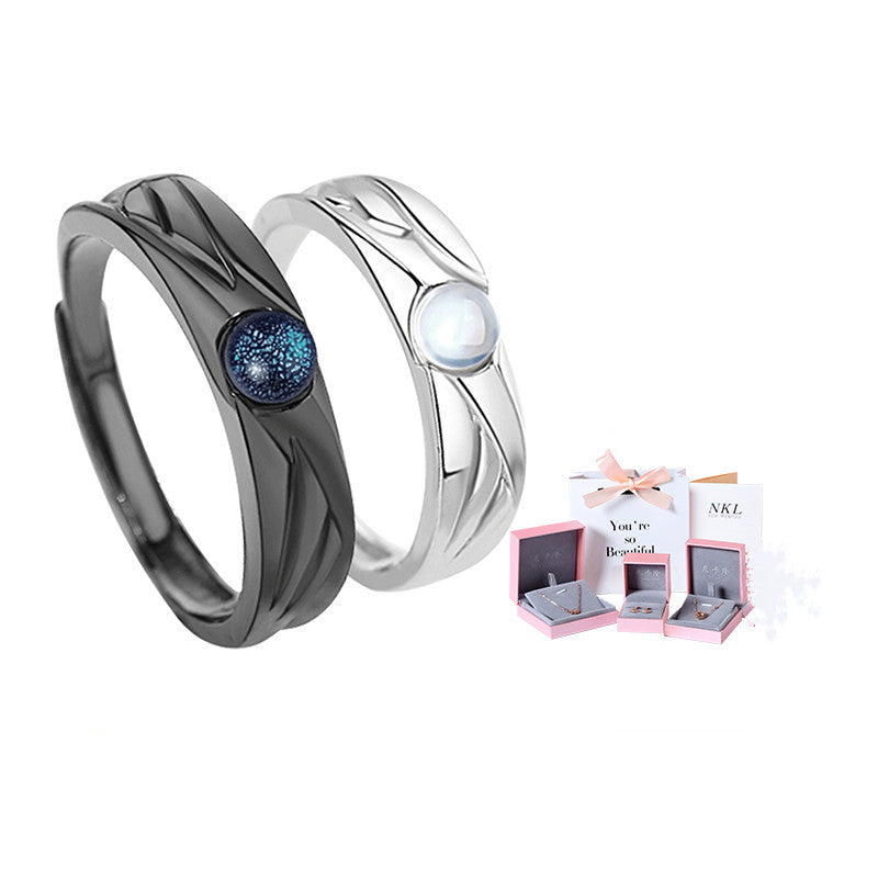 925 Sterling Silver Couple Rings for You and Your Partner, Best Gift f ...