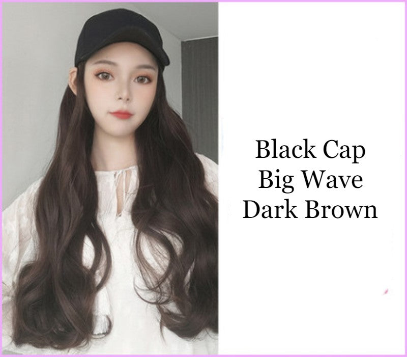 58cm Long Wavy Curly Large Volume Fluffy Wig with Cap – GizModern