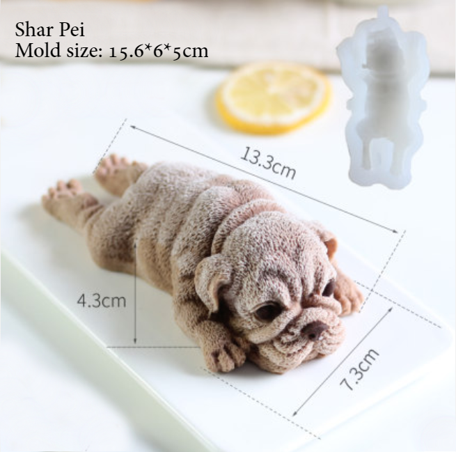 3D Cute Animal Shape Silicone Mold, Available in Rabbit, Car, Dog and ...