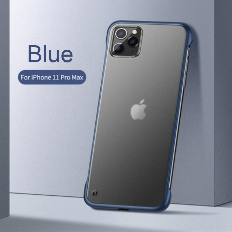 No Frame Matte Phone Case with Thickened Conner Protection, Semi-trans ...