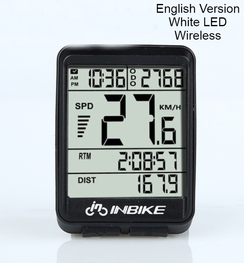 Waterproof Wireless Bicycle Speedometer and Odometer, with Stopwatch ...