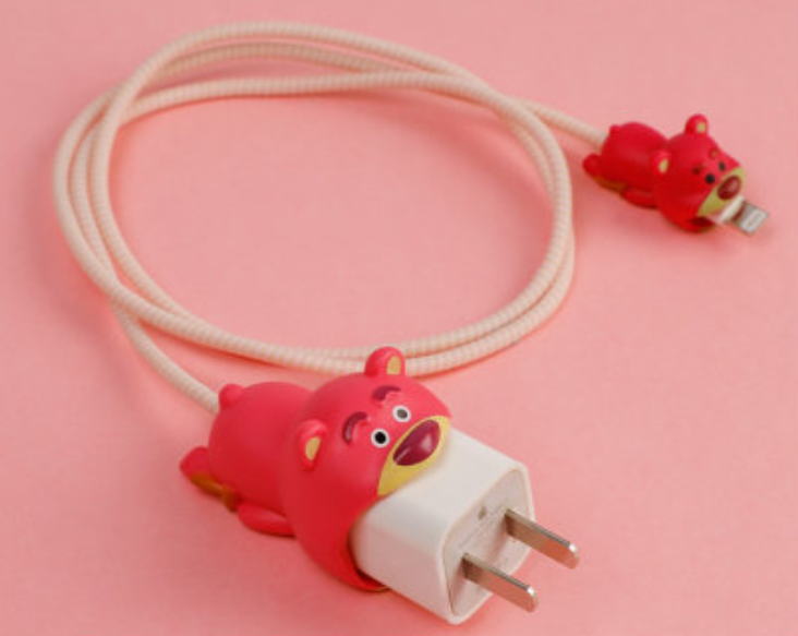 Cute Charging Cable Protector Set with Cable Protector and Dual Cable ...