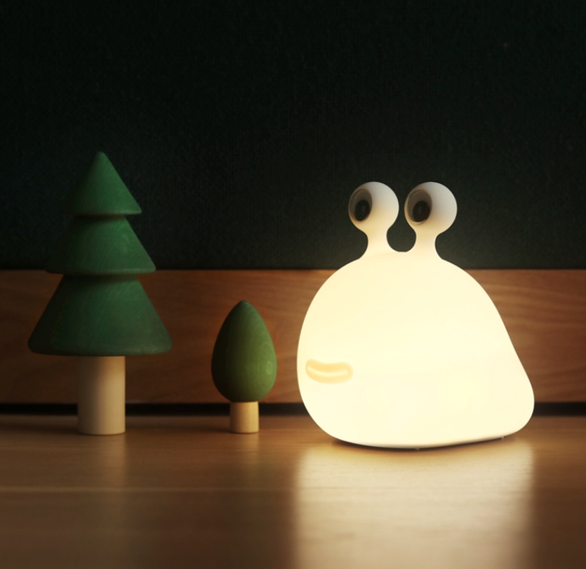 Rechargeable Snail Bedroom Night Light with Touch Control, Automatic S ...