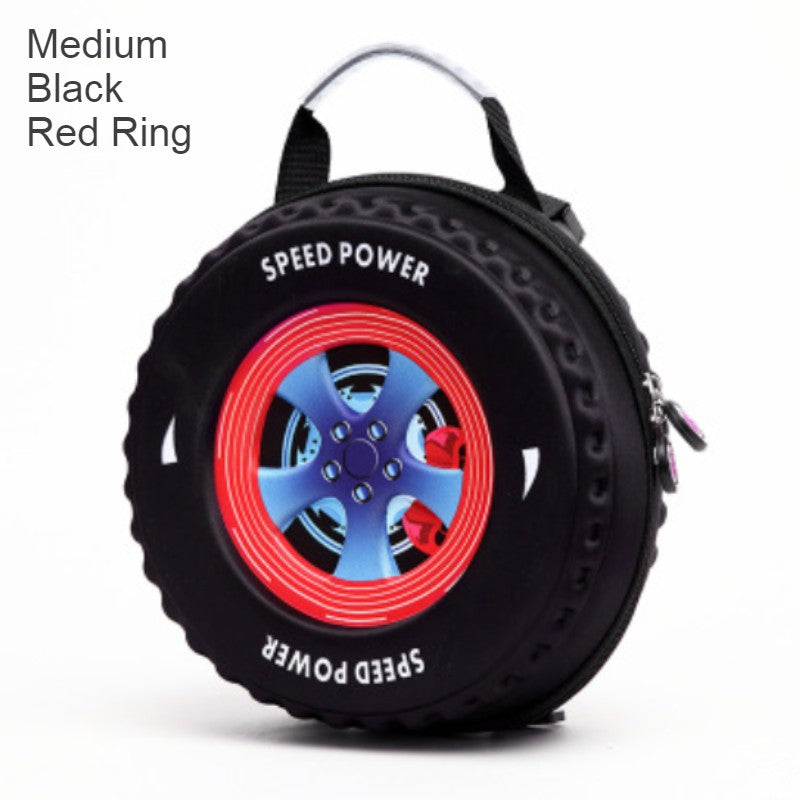 Cool 3D Racing Car Tire Backpack, for Preschool & Kindergarten, Boys ...