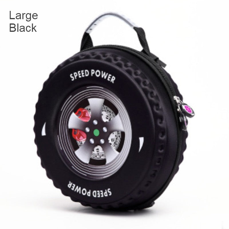 Cool 3D Racing Car Tire Backpack, for Preschool & Kindergarten, Boys ...