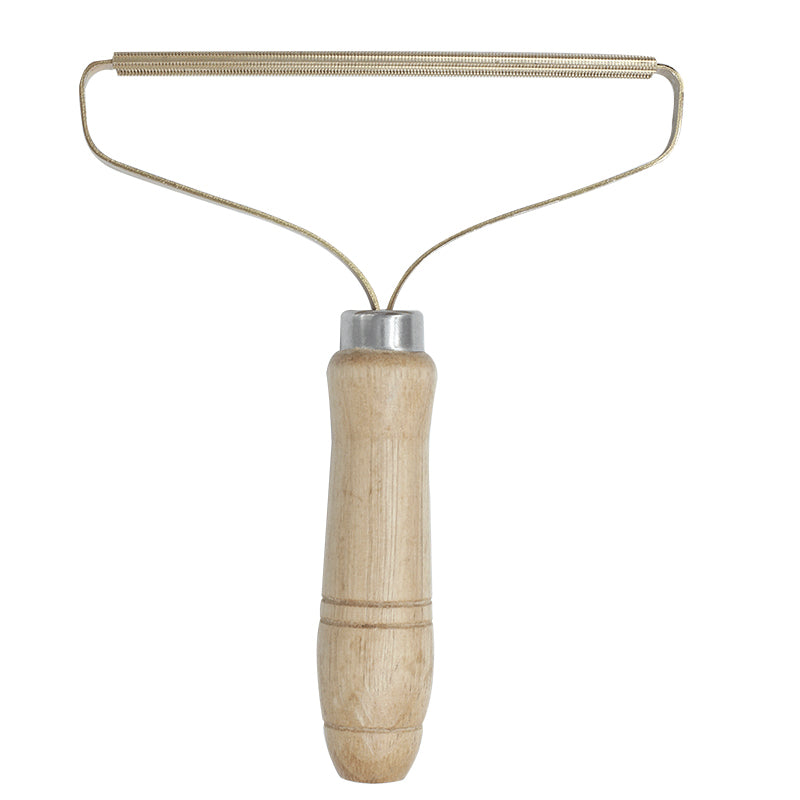 Portable Manual Defuzzer Wood Lint Remover with Pure Copper Head, Beec ...