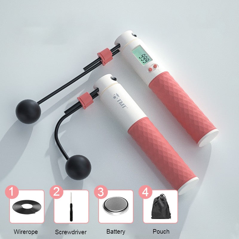 2-in-1 Weighted Smart Digital Jump Rope with Dual-rope Configuration ...