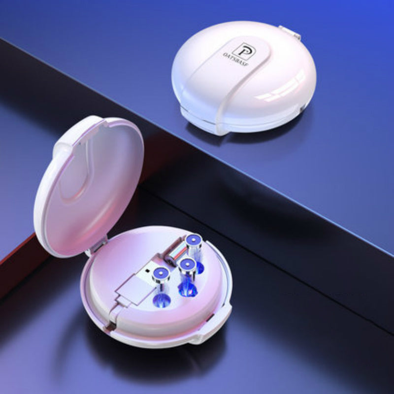 3-in-1 Portable & Retractable Magnetic Charging Cable with Magnetic Ad ...