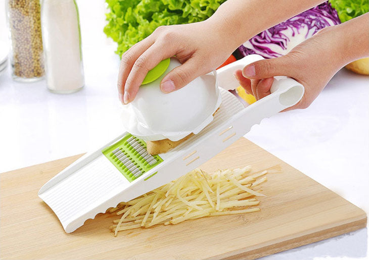 Amazingly Accurate & Fast 5-in-1 Vegetable Slicer – GizModern
