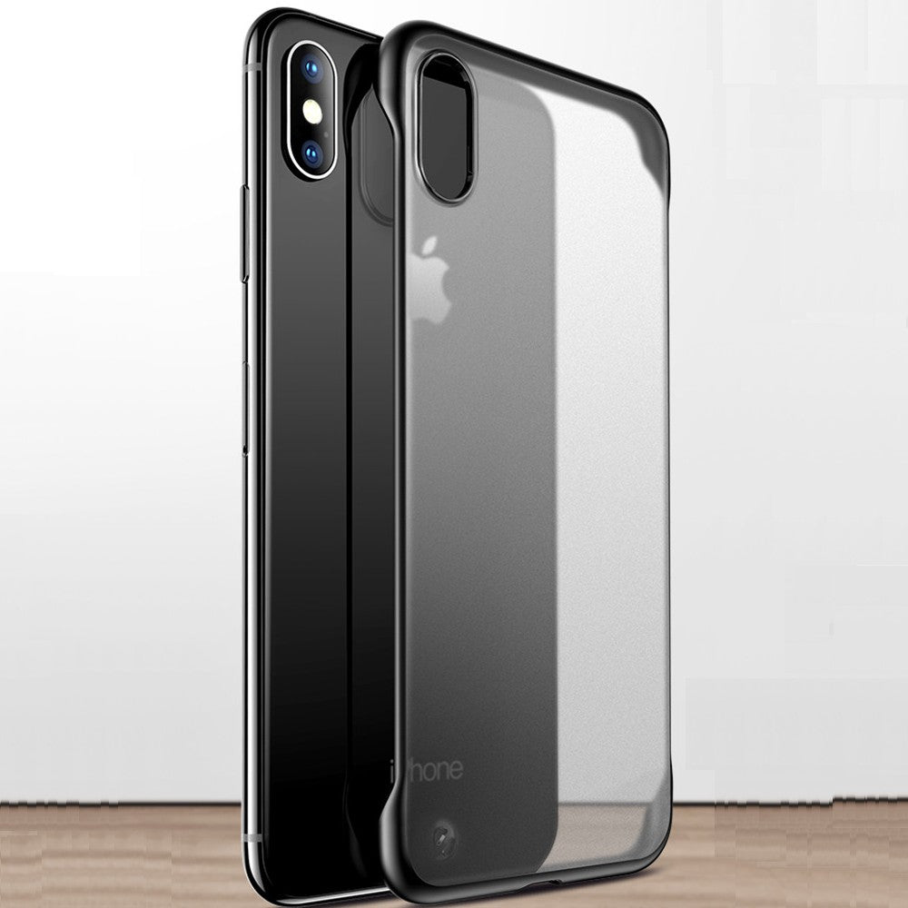 Transparent Frameless Matte Phone Case with Ring and Ultra Slim Design ...